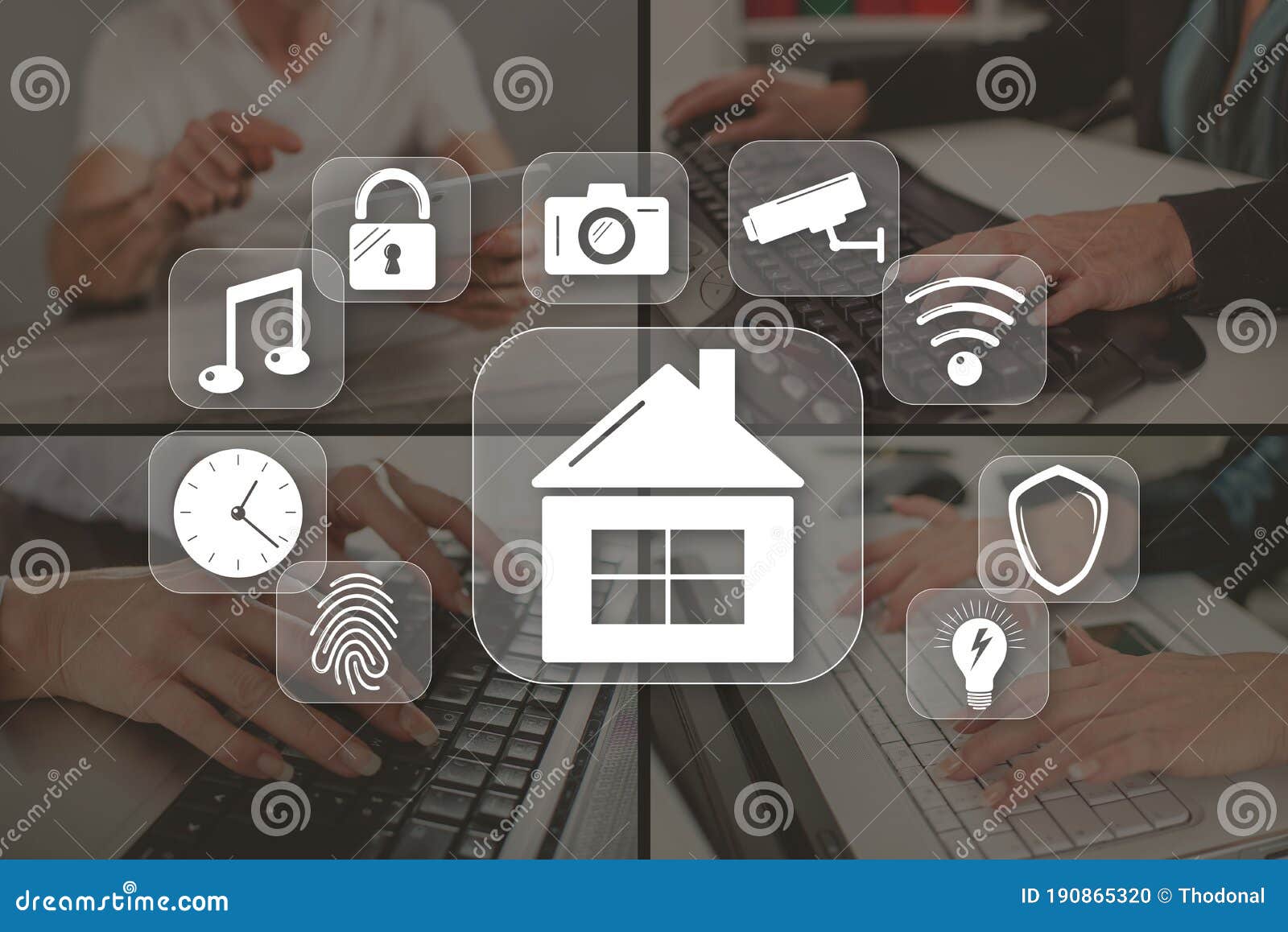 Concept of Smart Home Automation Stock Illustration - Illustration of ...
