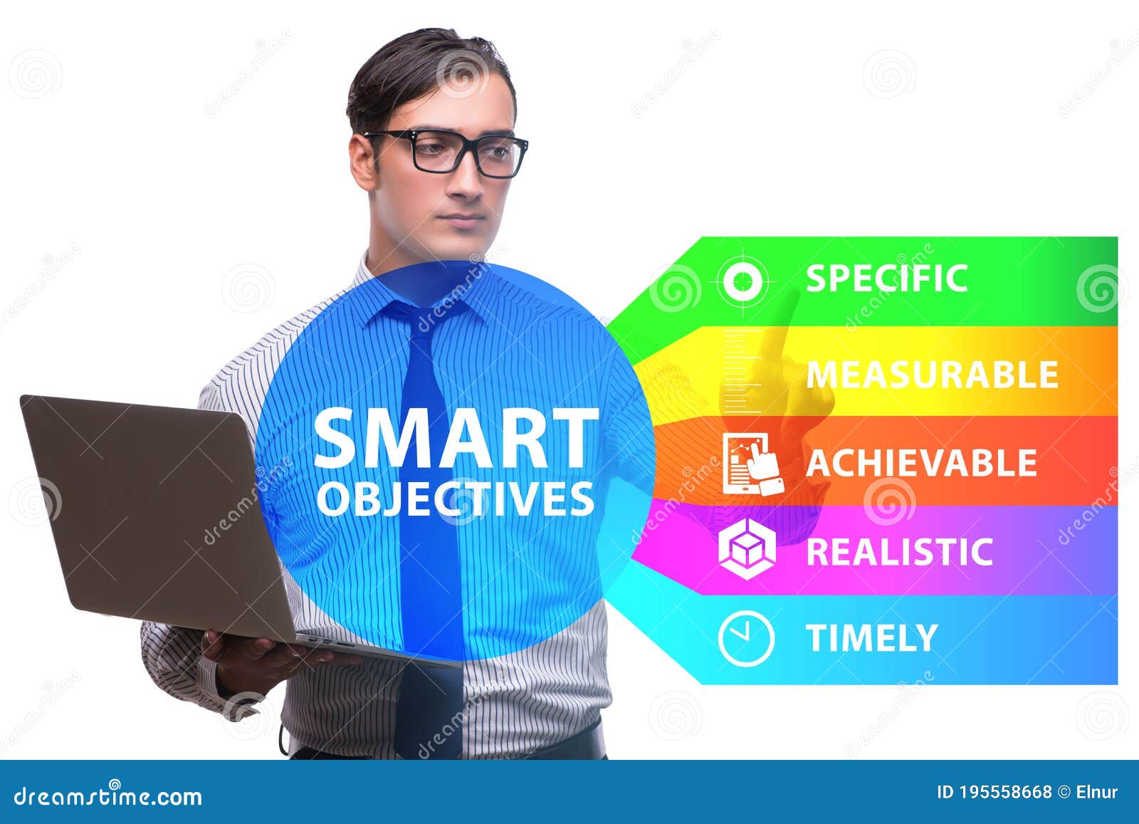 Concept of Smart Objectives in Performance Management Stock Photo ...