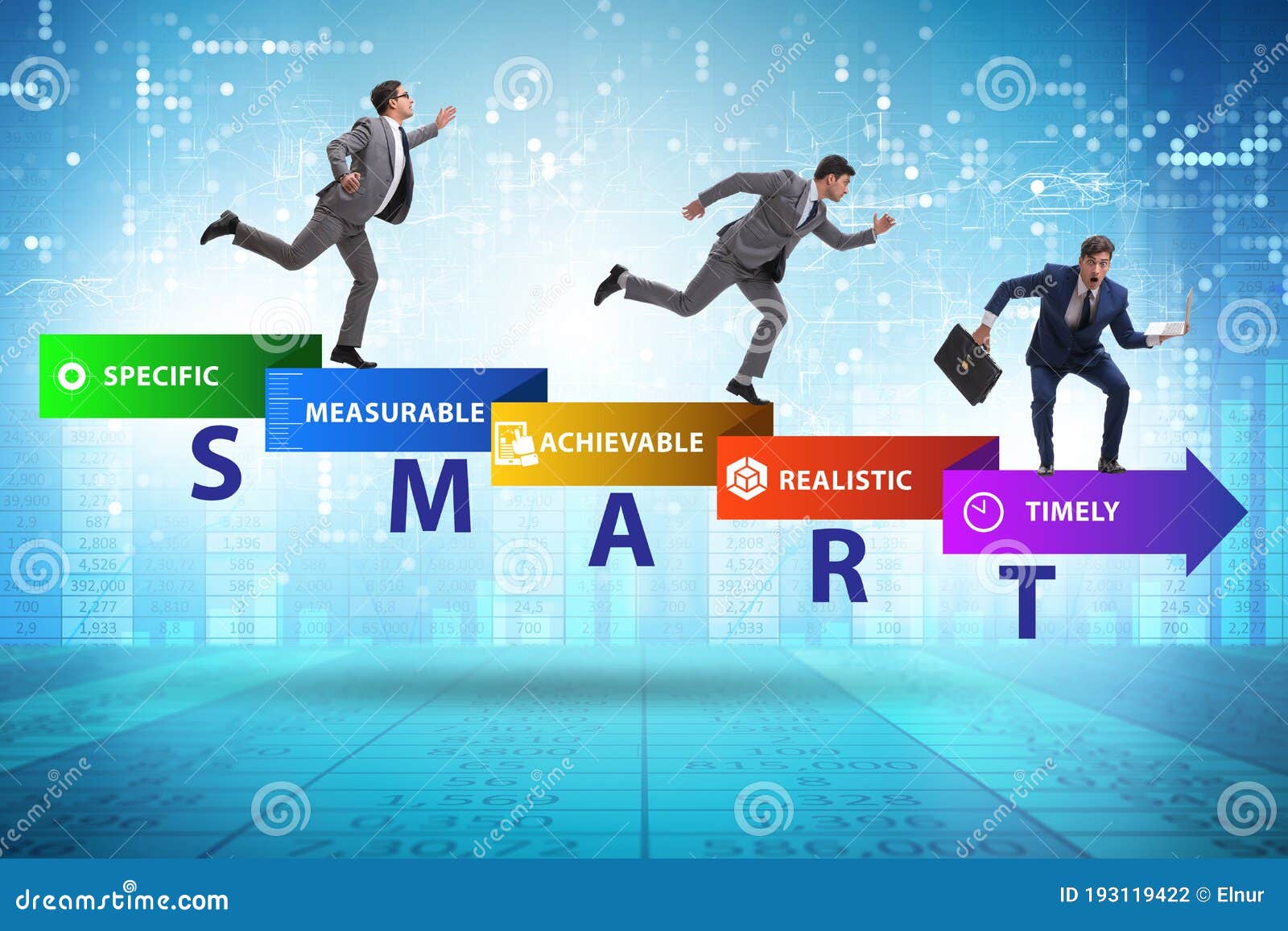 Concept of SMART Objectives in Performance Management Stock Photo ...