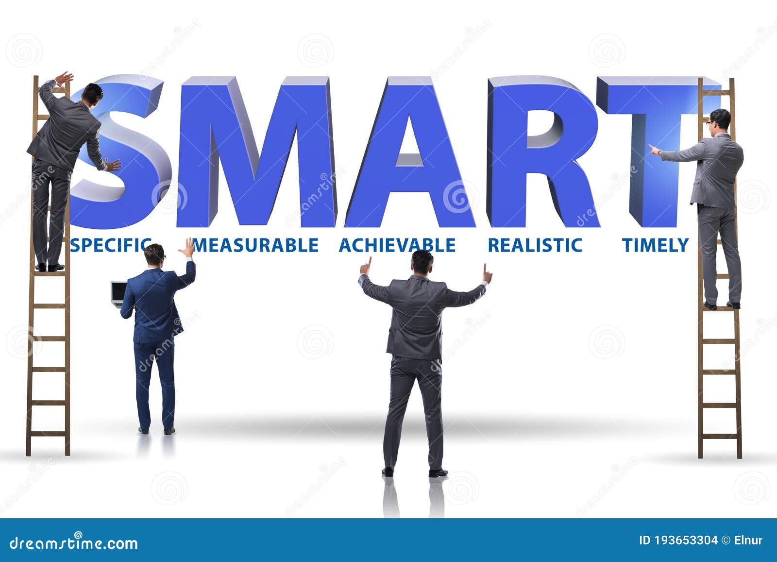 Concept of SMART Objectives in Performance Management Stock Photo ...