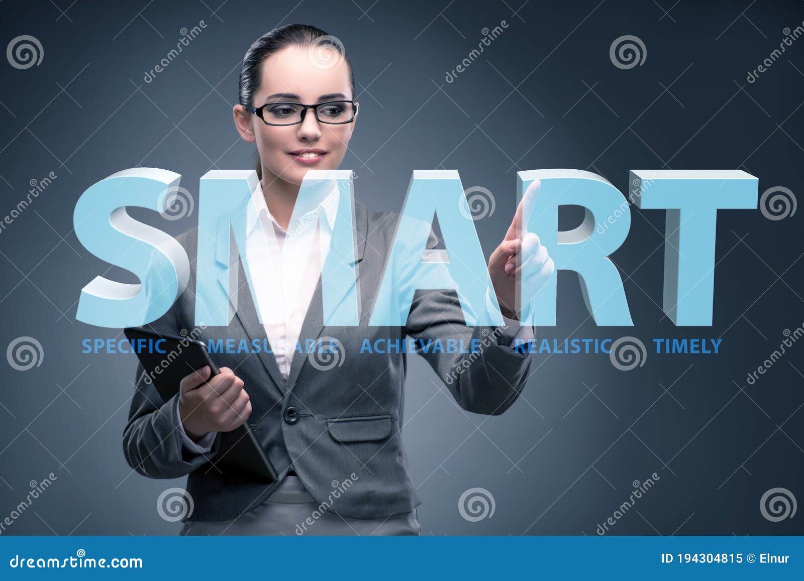 Concept of SMART Objectives in Performance Management Stock ...