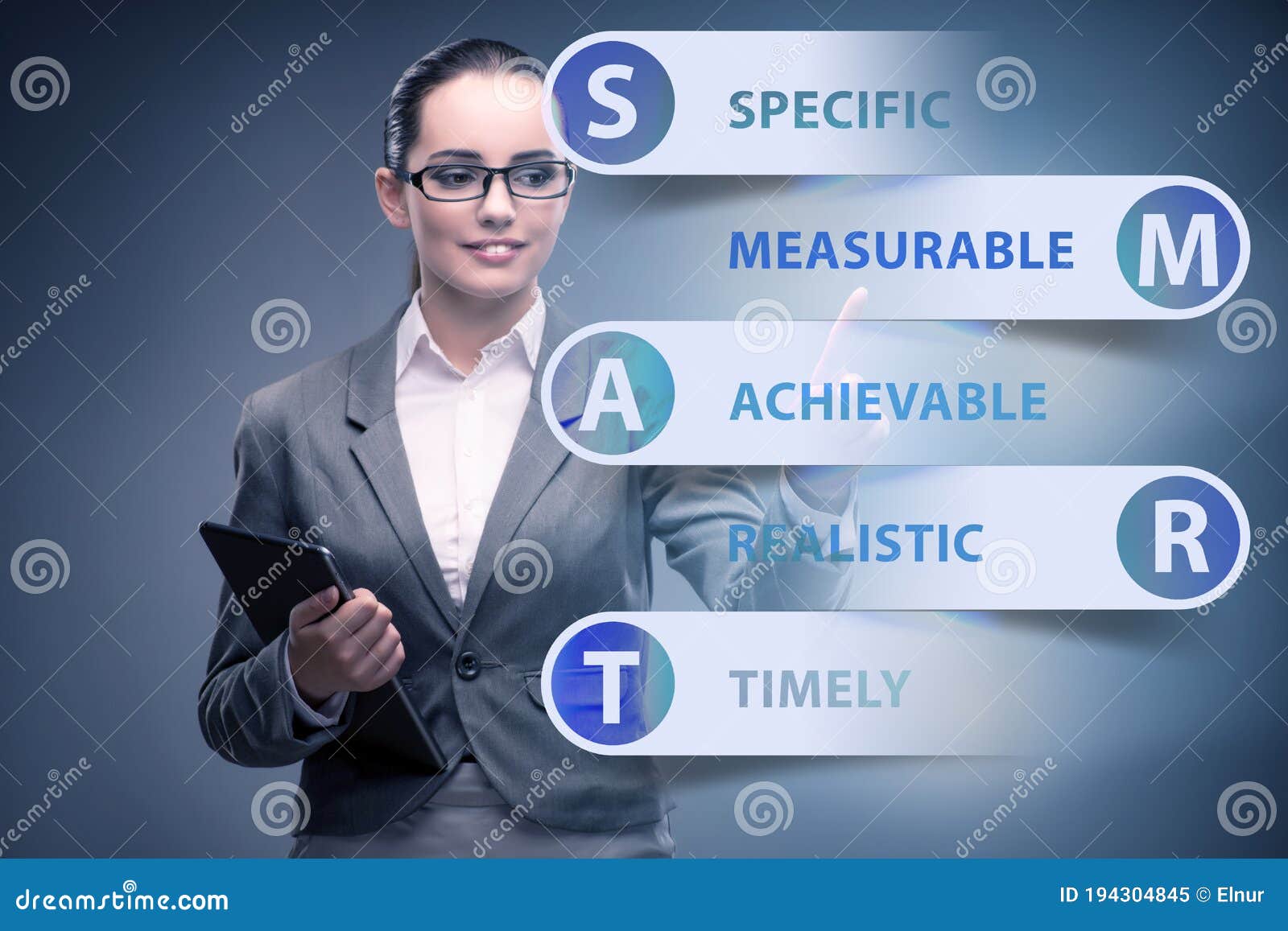 Concept of Smart Objectives in Performance Management Stock ...