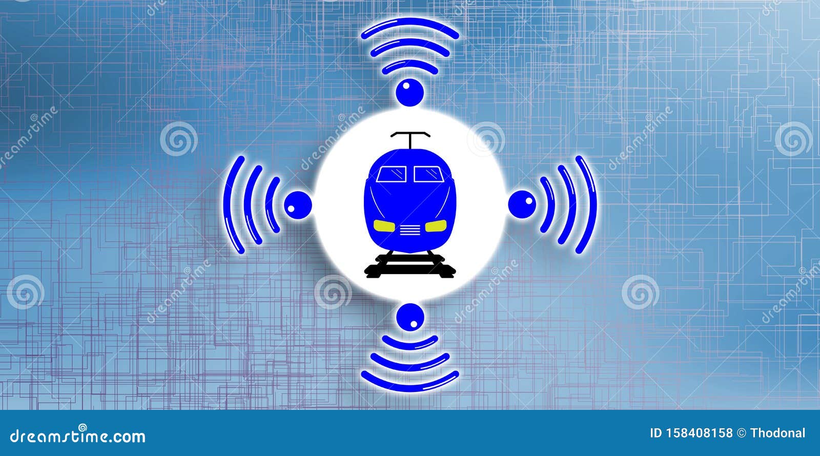 Concept of smart train stock illustration. Illustration of lifestyle ...