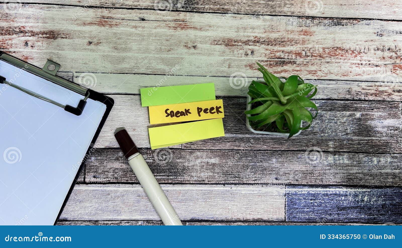 SNEAK PEEK Word Written Under Torn Paper. Stock Photography ...