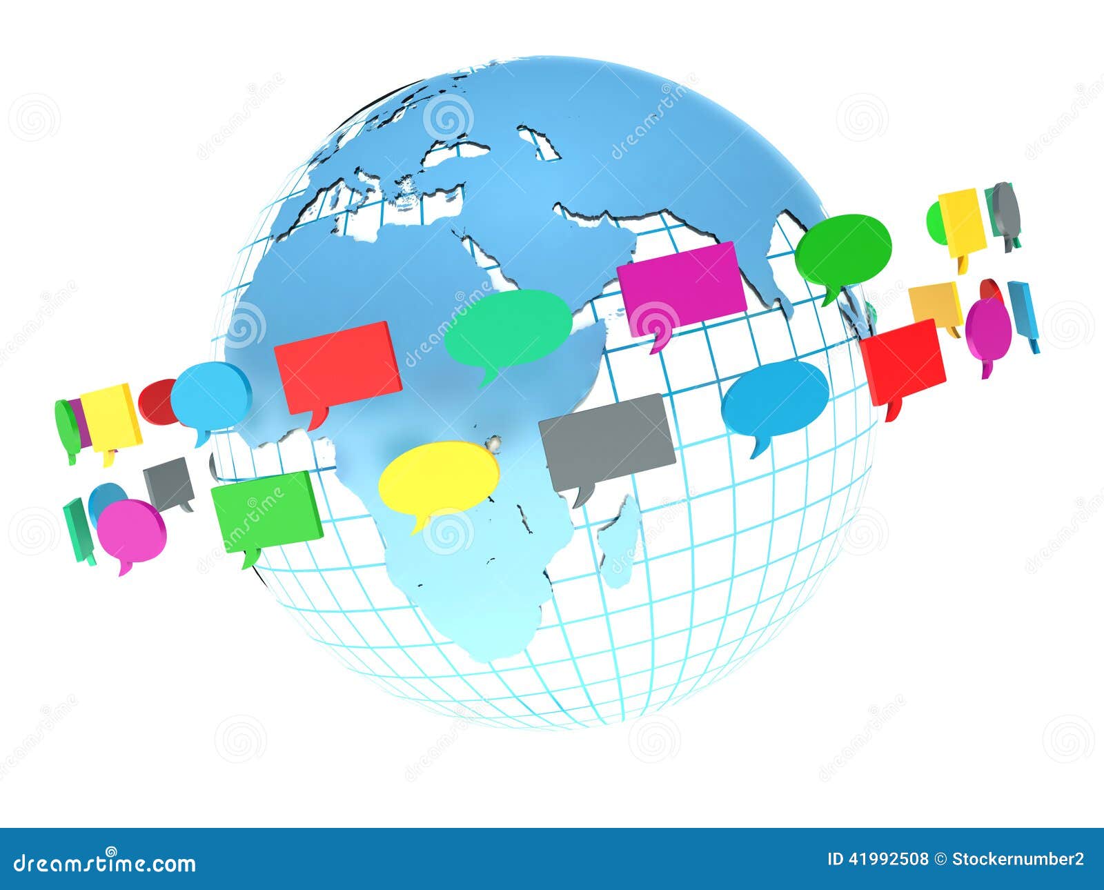 Concept of Social Network. Forum or Chat Bubble Speech Stock ...