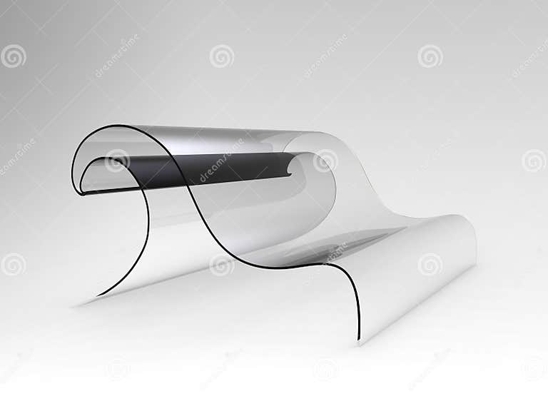 Transparent Wave Sofa stock illustration. Illustration of chair - 29909585