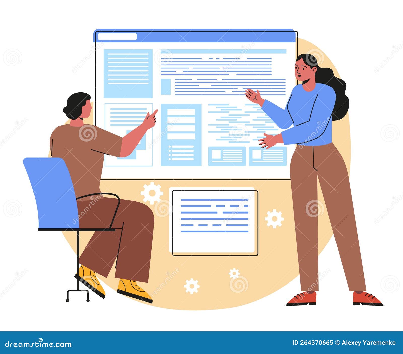 Concept of Software Development Stock Vector - Illustration of window ...