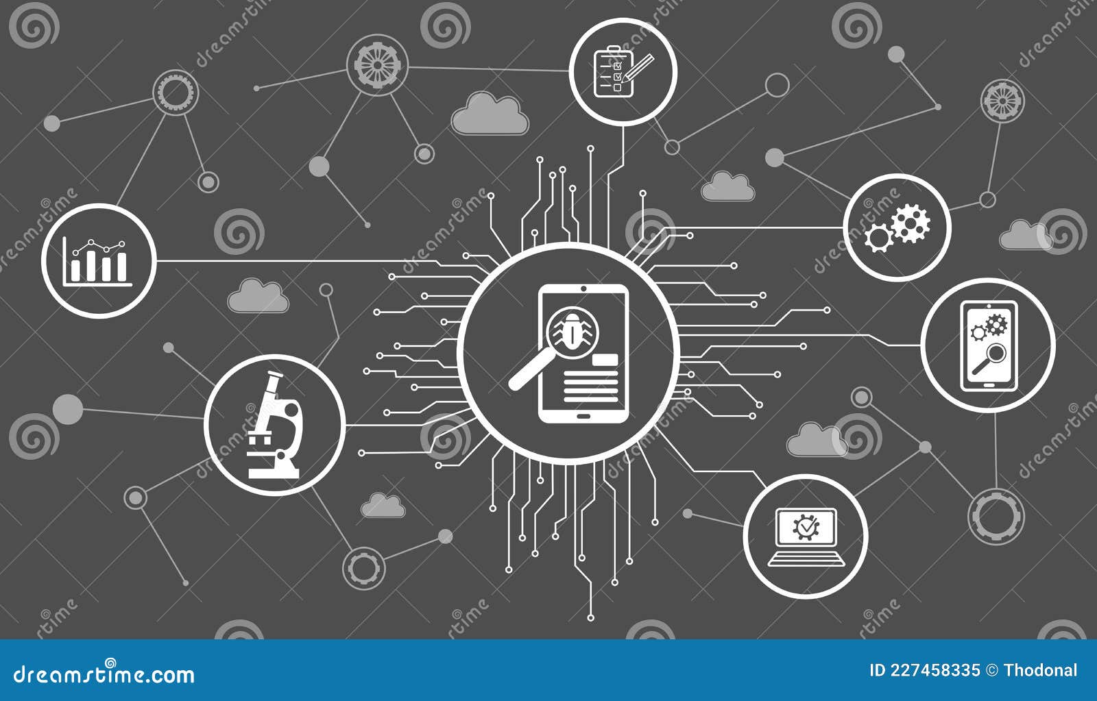 Concept Of Software Development Life Cycle And Agile Methodology, Stock ...