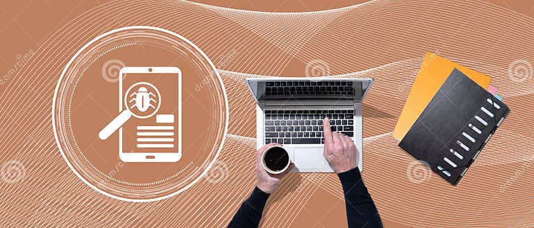 Concept of Software Testing Stock Image - Image of symbol, software ...