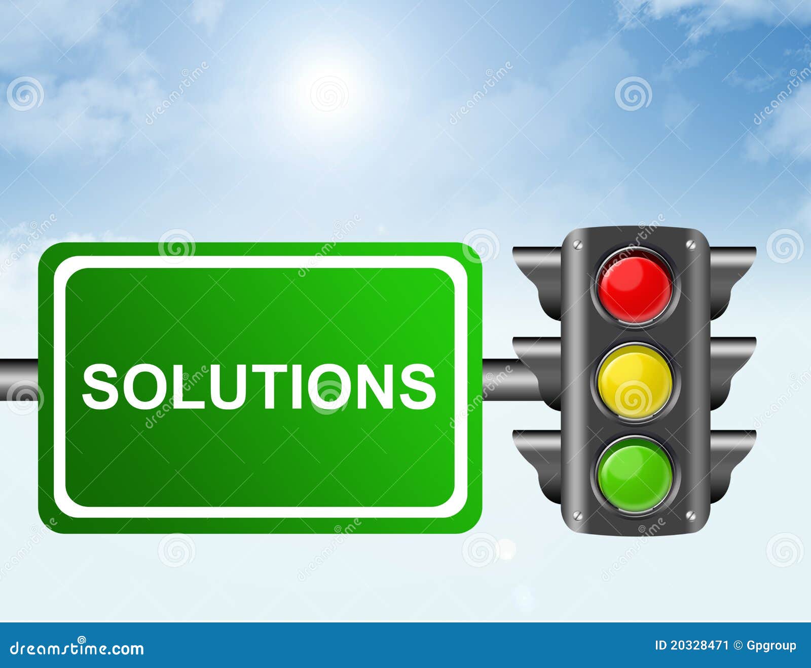 Concept solutions stock illustration. Illustration of sign - 20328471