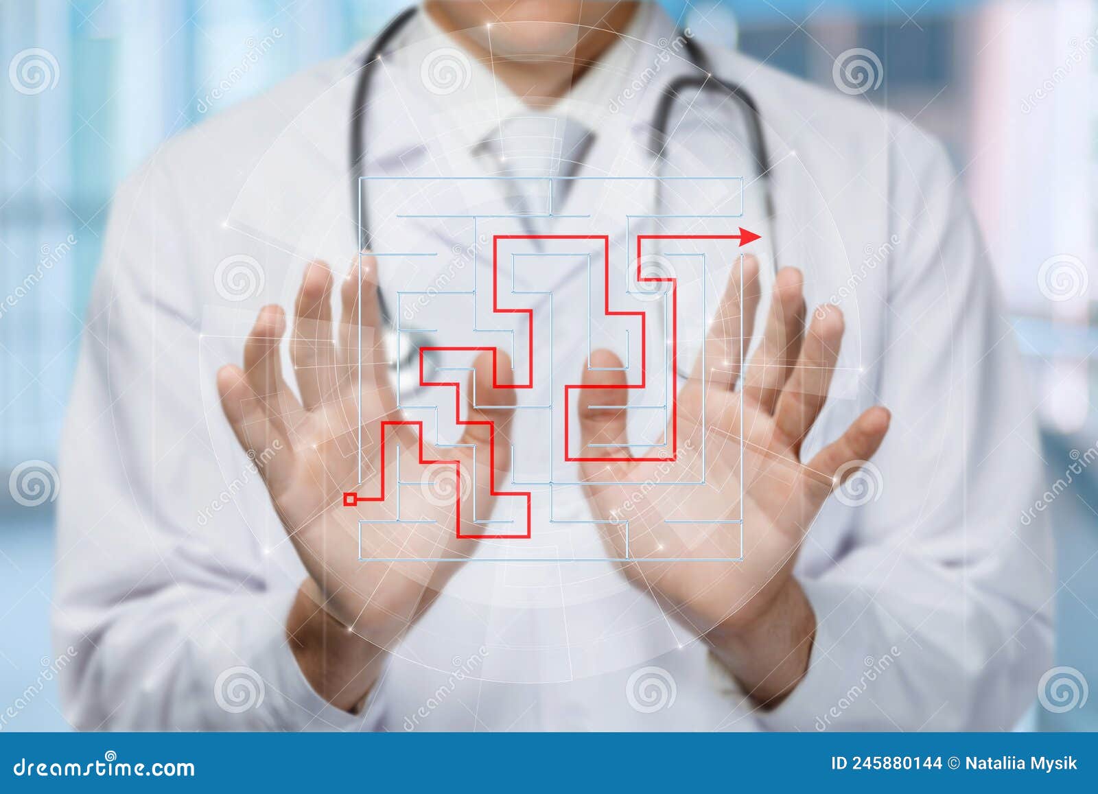 Concept of Solving Complex Medical Problems Stock Illustration ...