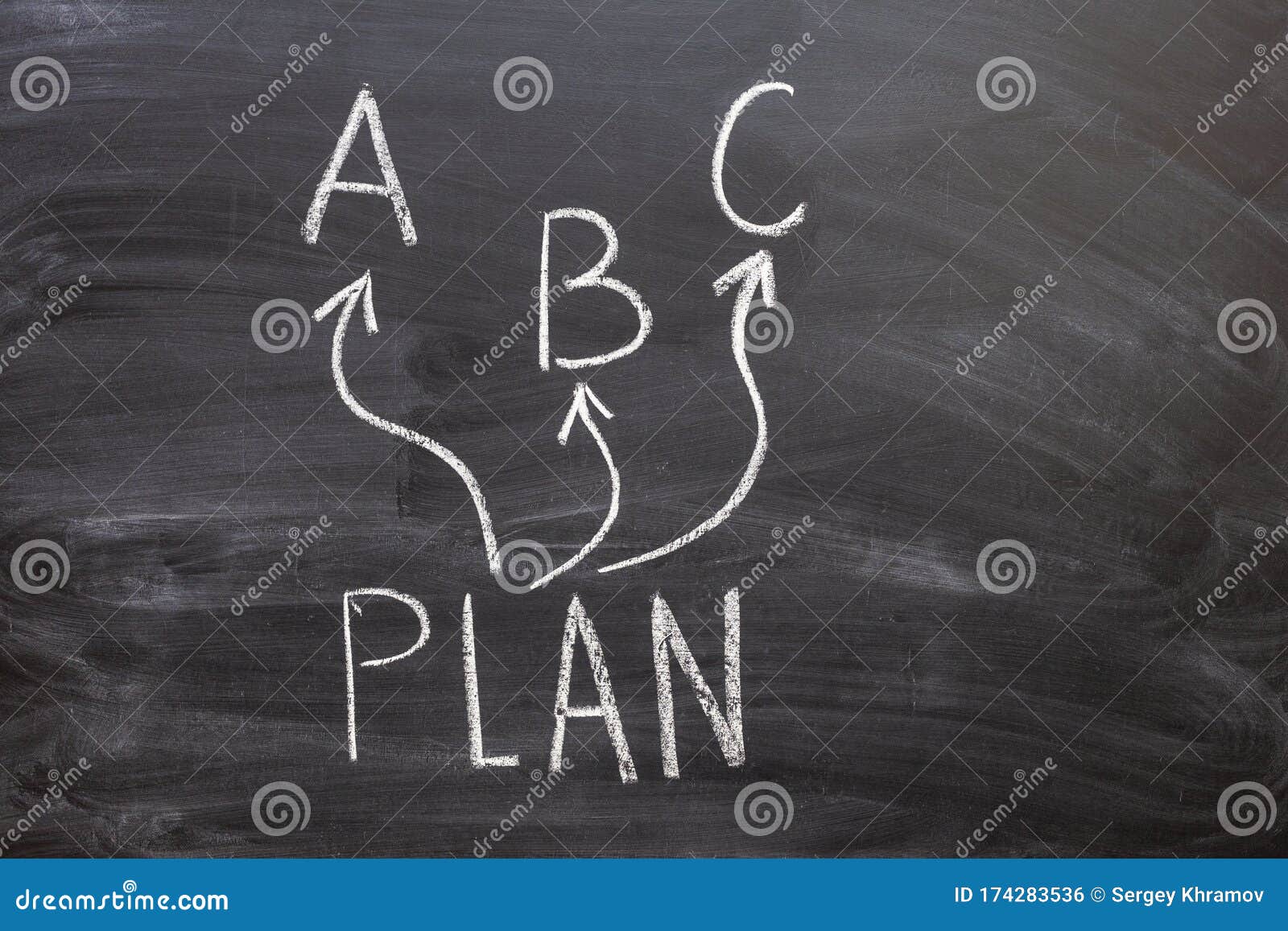 Concept of Spare Plans on the Board. Plan a. B Stock Photo - Image of ...