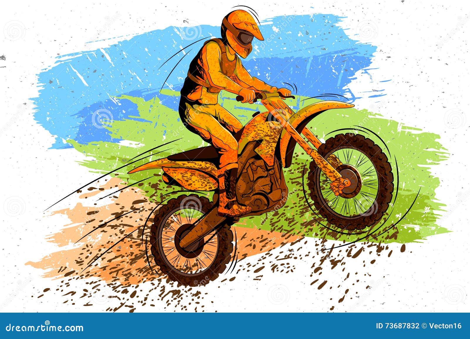 Motorcross Cartoons, Illustrations & Vector Stock Images - 1465 ...