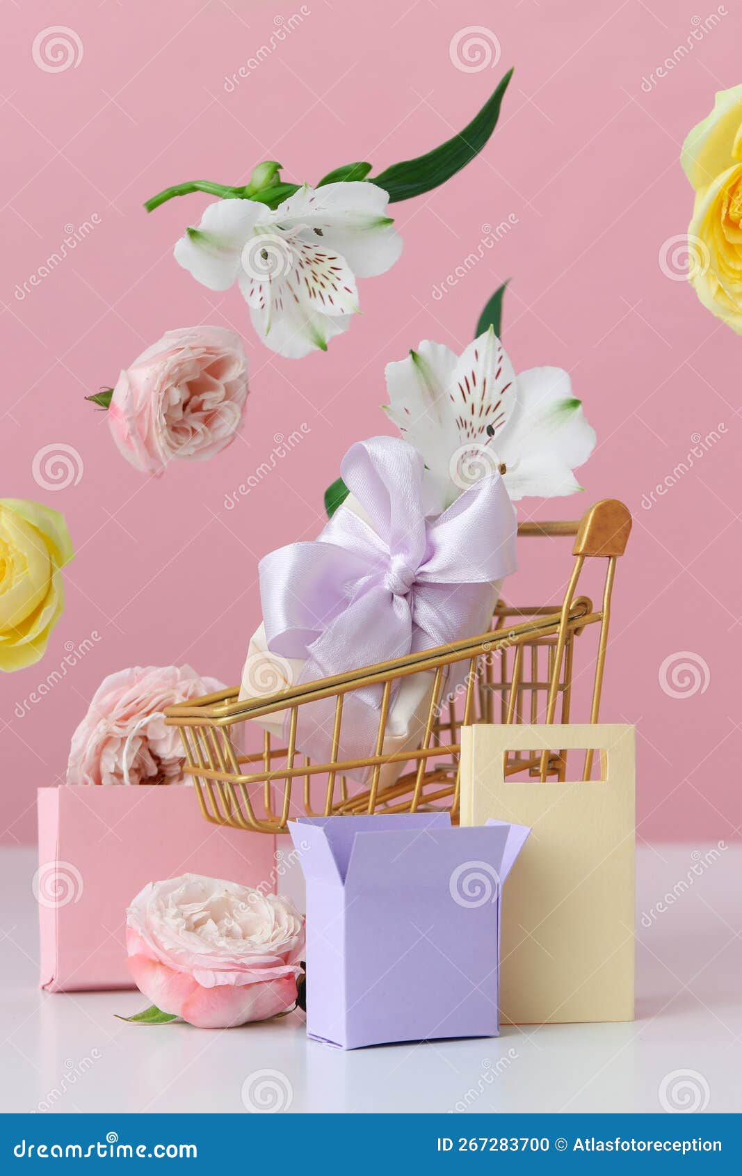 Concept of Spring Shopping and Season Sale Stock Photo - Image of ...