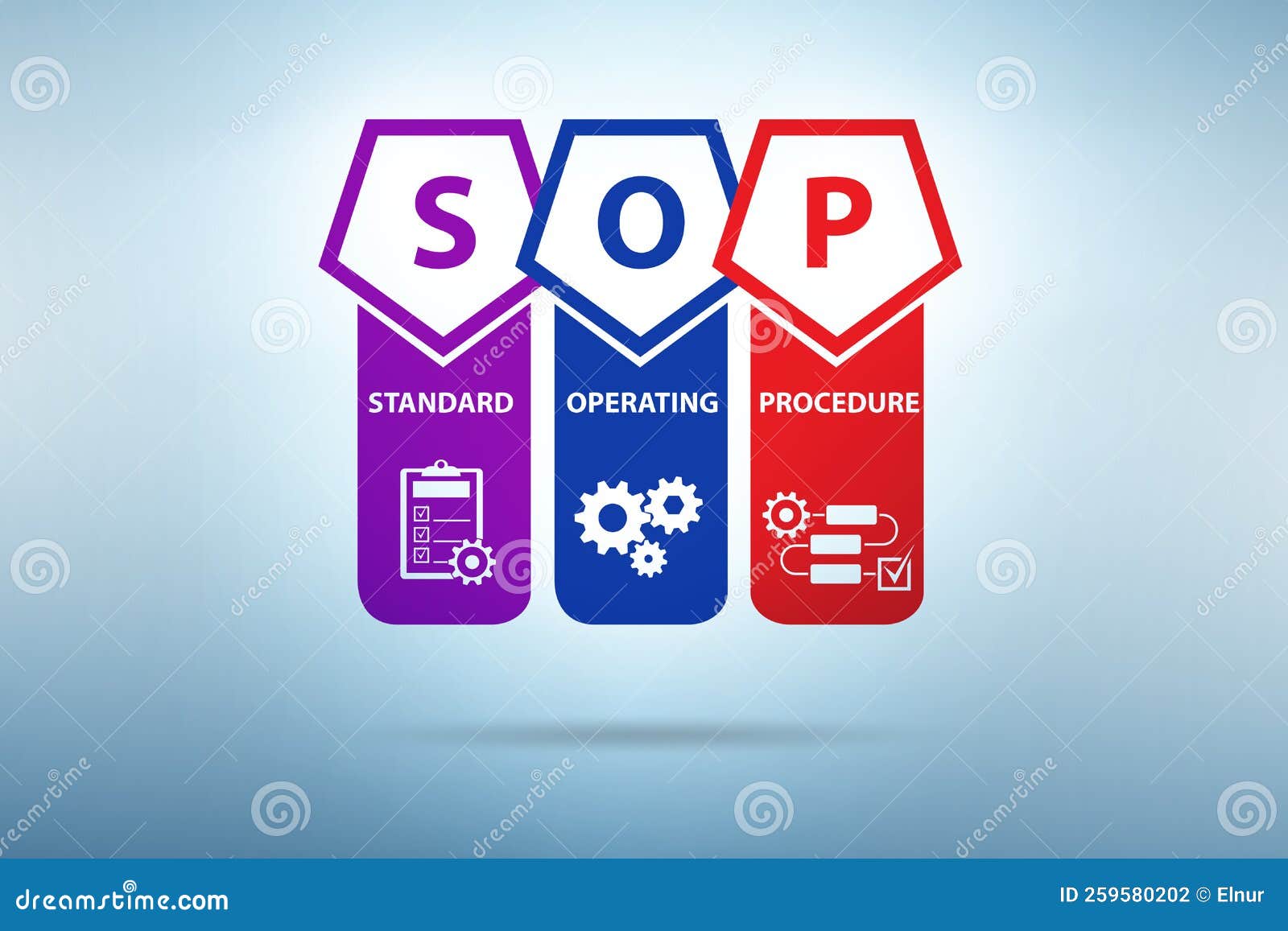 Concept of Standard Operating Procedure Stock Illustration ...