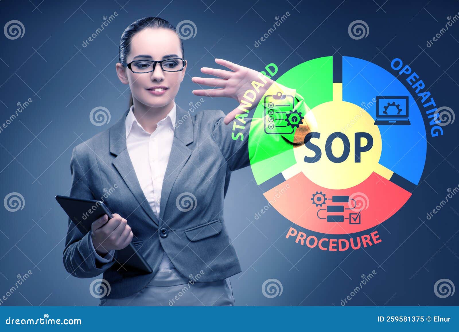 Concept of Standard Operating Procedure Stock Image - Image of concept ...