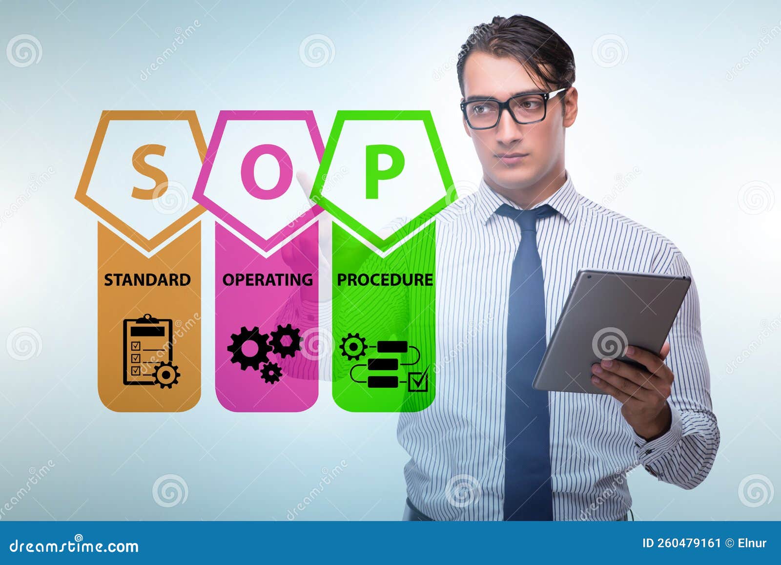Concept of Standard Operating Procedure Stock Illustration ...