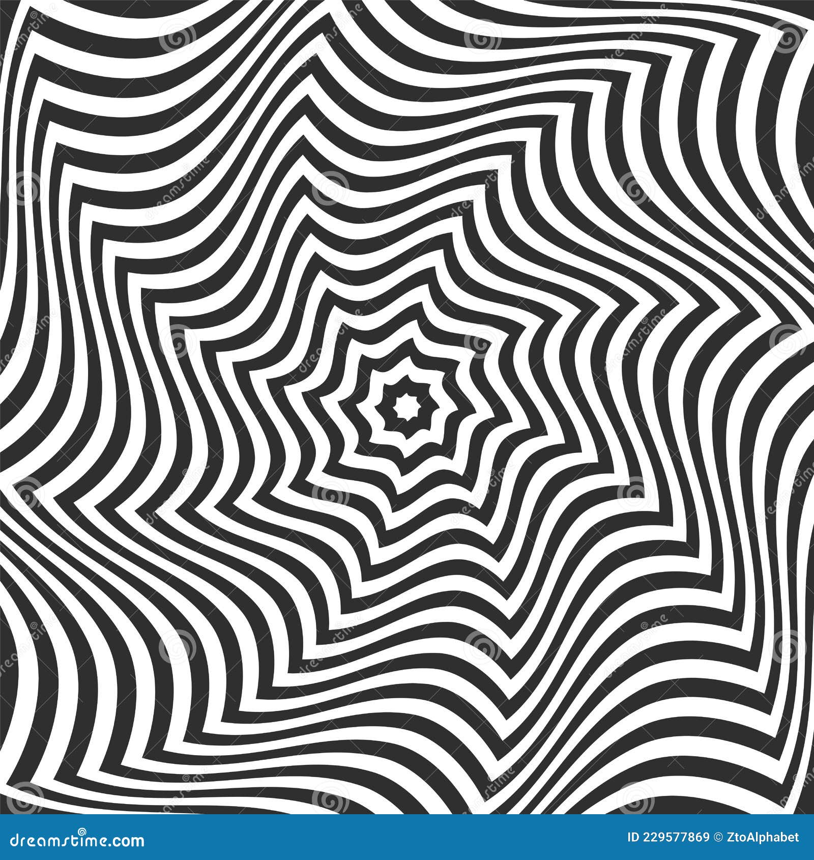 Optical Illusion Octagonal Pattern Background Stock Vector ...