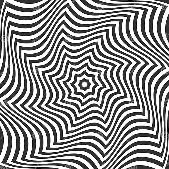 Optical Illusion Octagonal Pattern Background Stock Vector ...