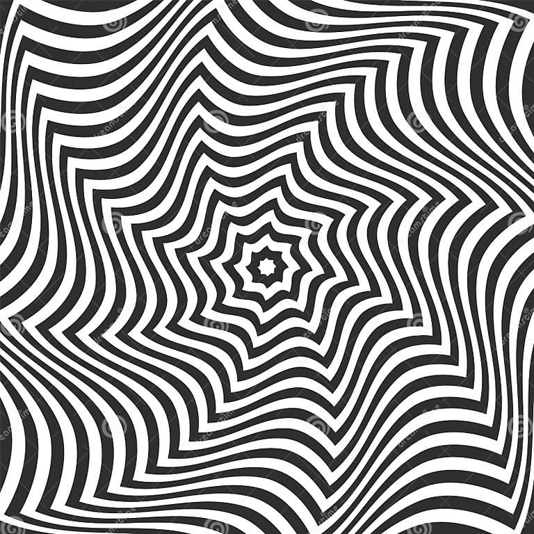 Optical Illusion Octagonal Pattern Background Stock Vector ...