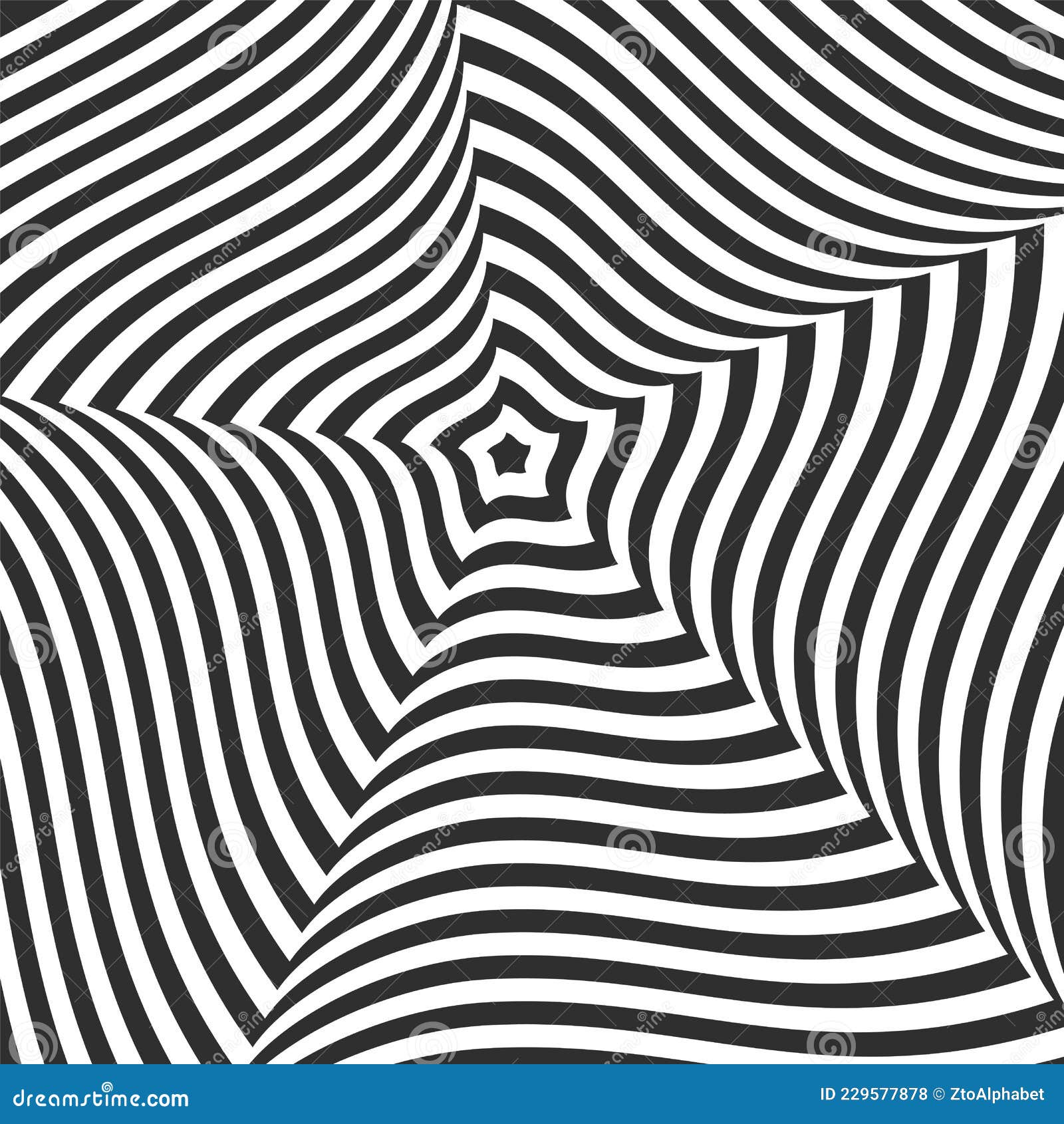 Optical Illusion Pentagonal Wall Paper Pattern Stock Vector ...