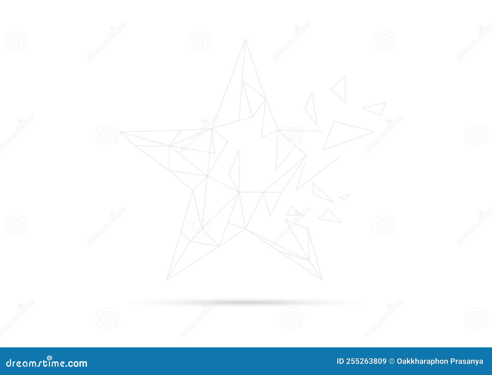 Concept of Star Science Technology Graphic Polygon Line Element Vector ...