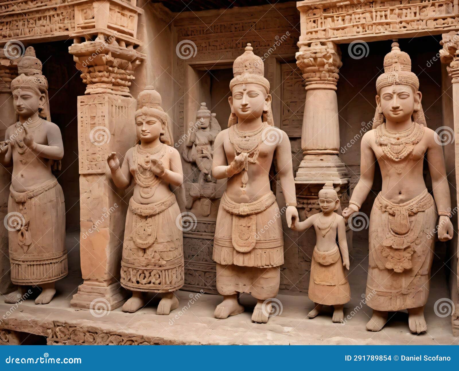 Hindu Deities Carved In Stone Stock Image | CartoonDealer.com #333135145