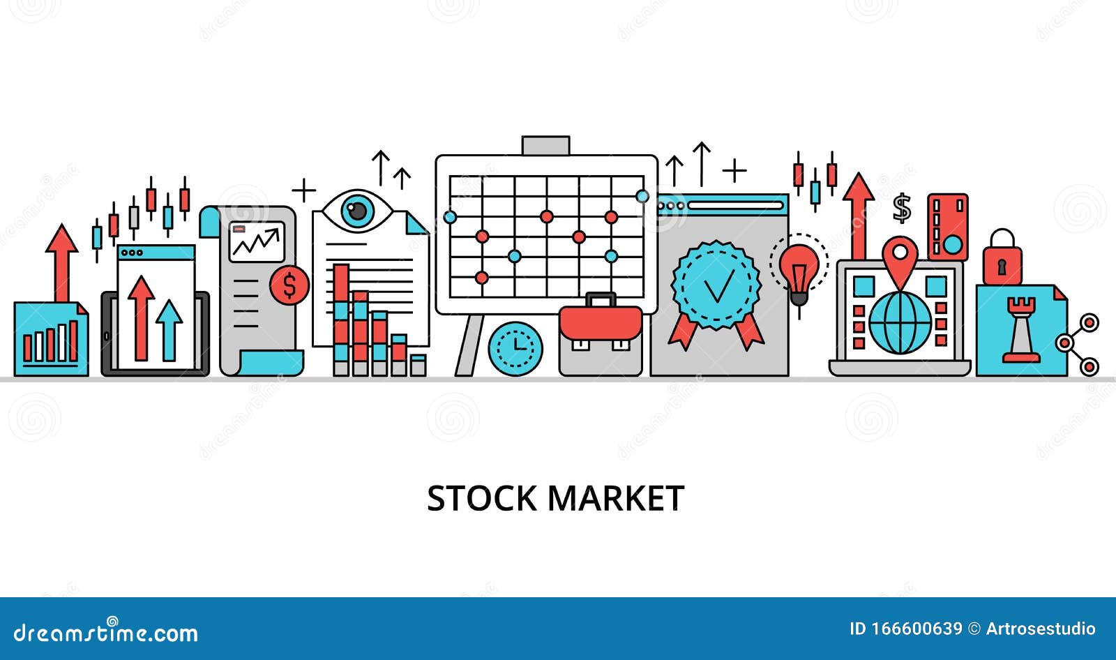 Concept Stock Market Process and Securities Trading Stock Vector ...