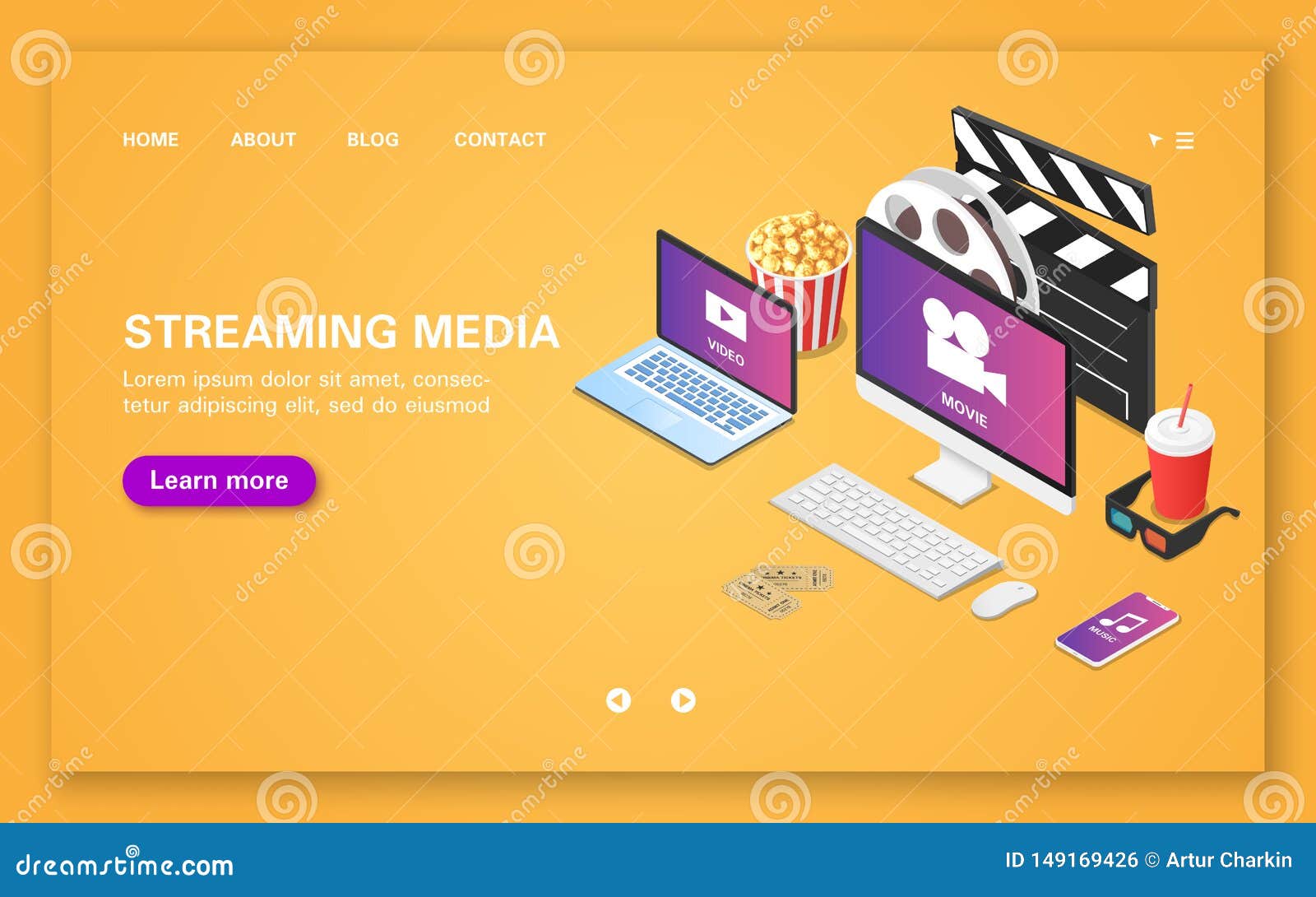 The Concept of Streaming Media on Different Devices by Subscription ...