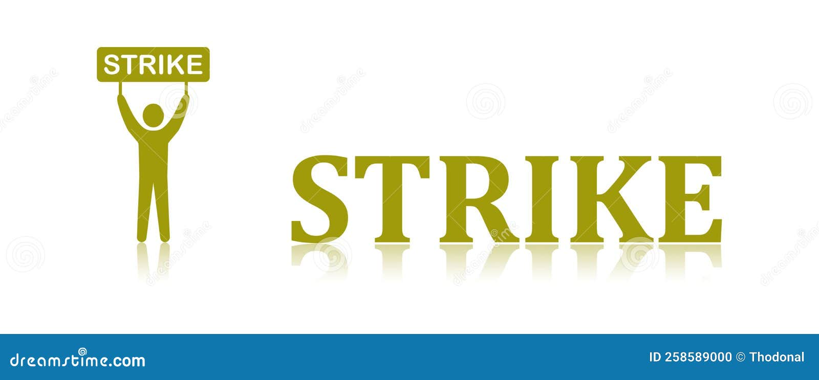 Concept of strike stock illustration. Illustration of work - 258589000