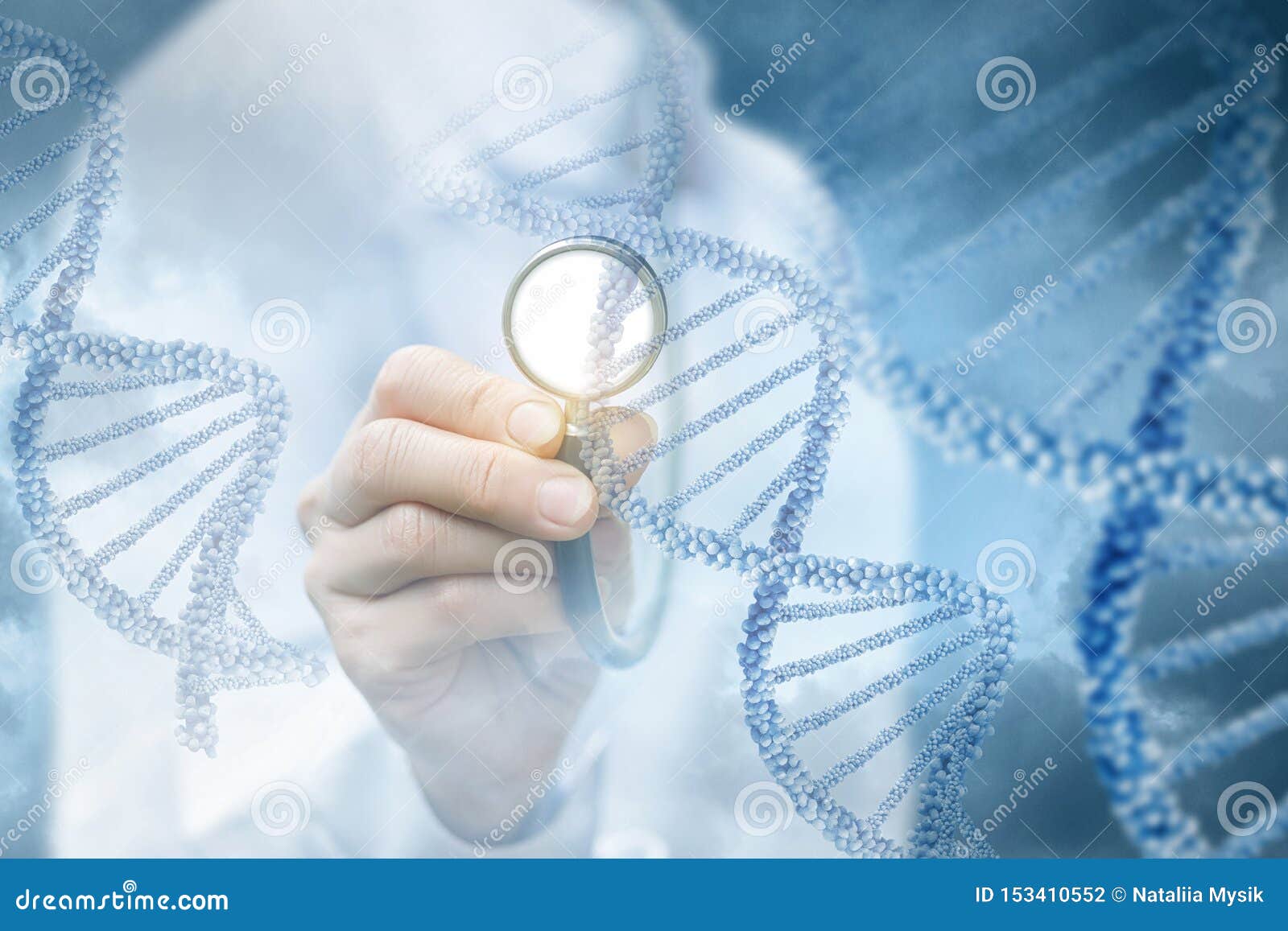 The Concept of the Study of Human DNA Stock Photo - Image of health ...