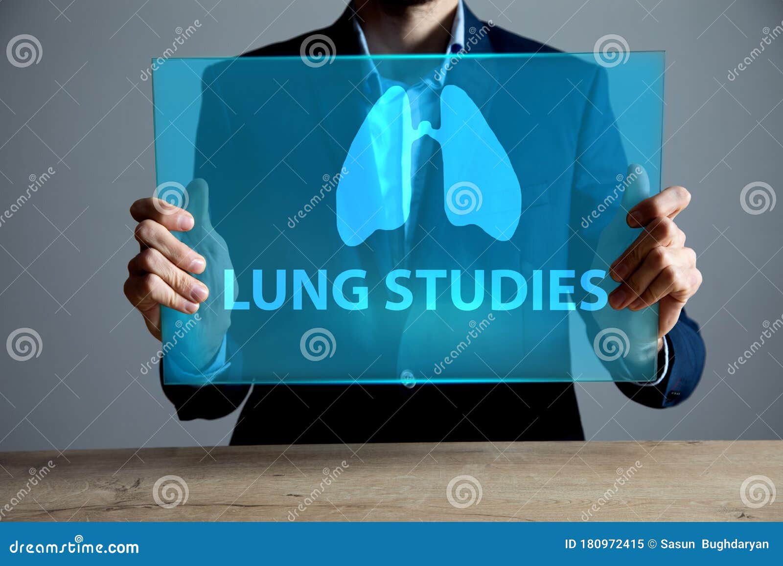 The Concept of the Study of the Lung of the Patient Stock Image - Image ...