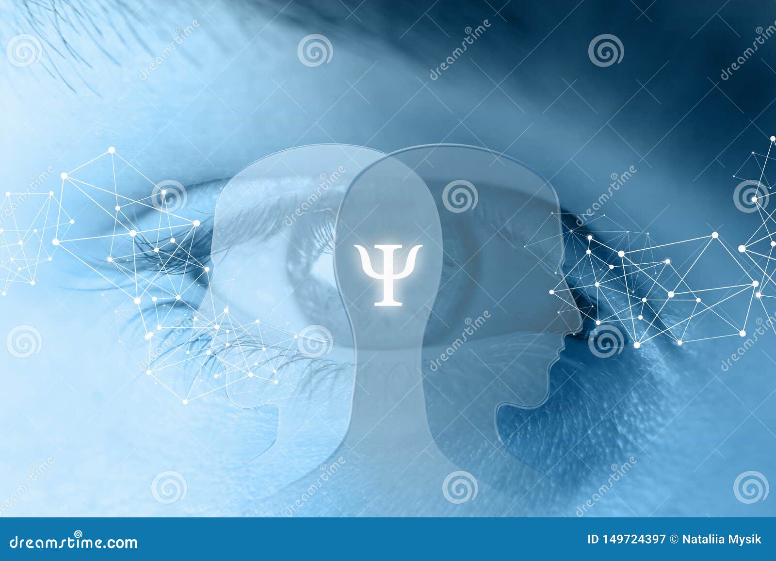 Concept Study and Observation of the Psyche Stock Image - Image of ...