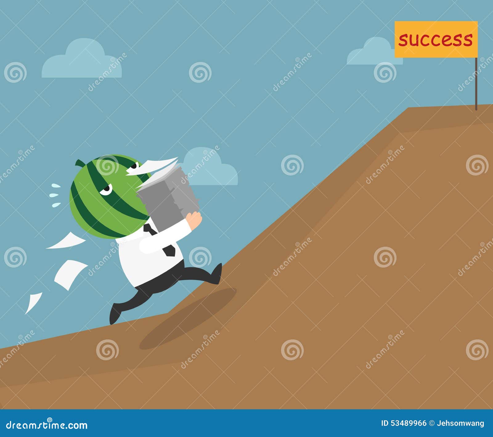 The concept of the success stock illustration. Illustration of future ...