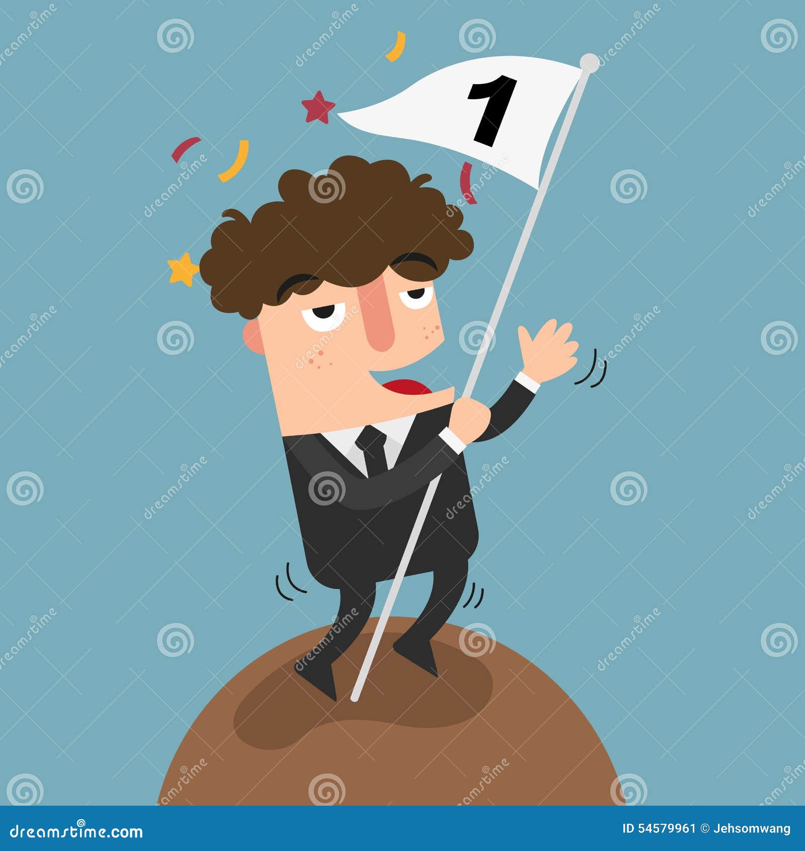The concept of the success stock vector. Illustration of hill - 54579961