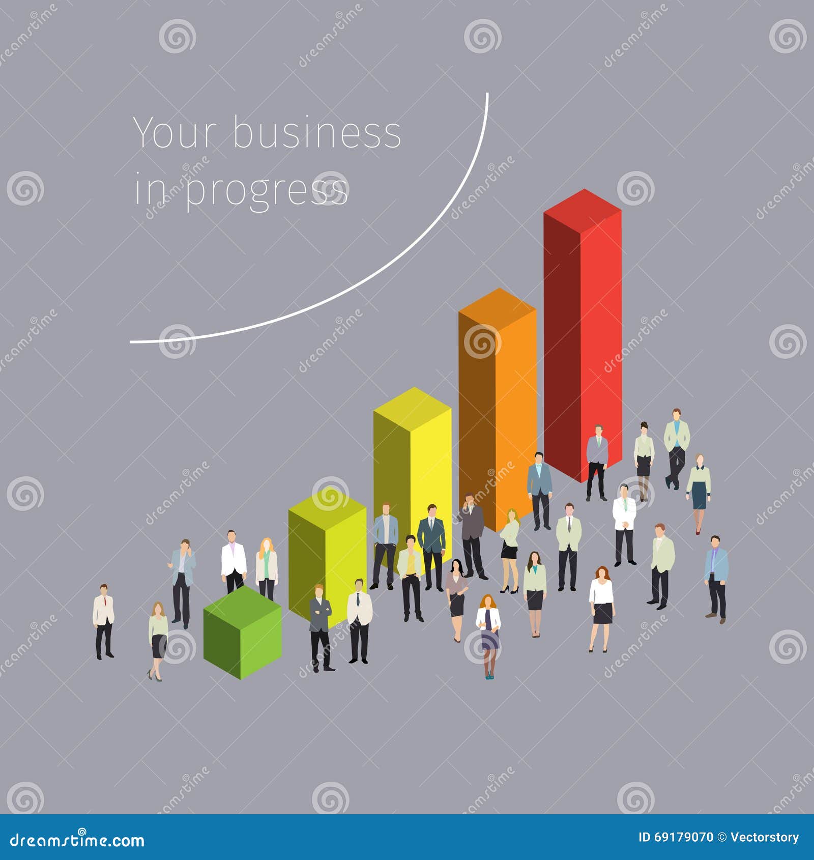 Concept of success. stock vector. Illustration of economy - 69179070