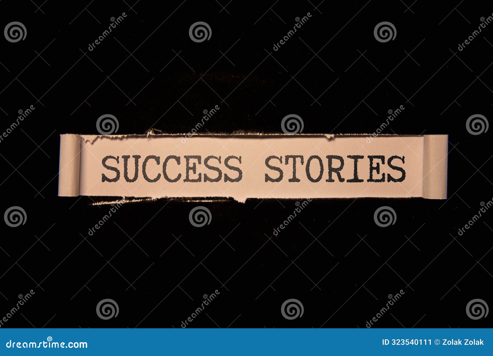 Concept of Success Stories Write on Sticky Notes Isolated on Wooden ...