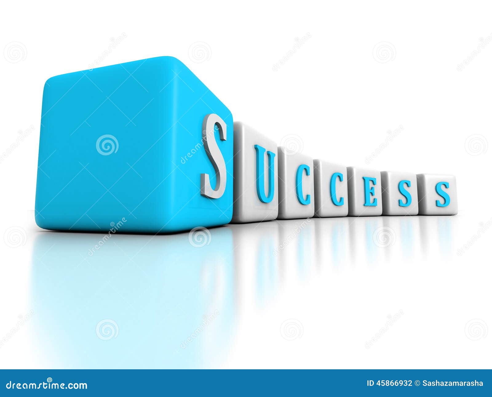 Concept SUCCESS Word Blocks Structure Stock Illustration - Illustration ...