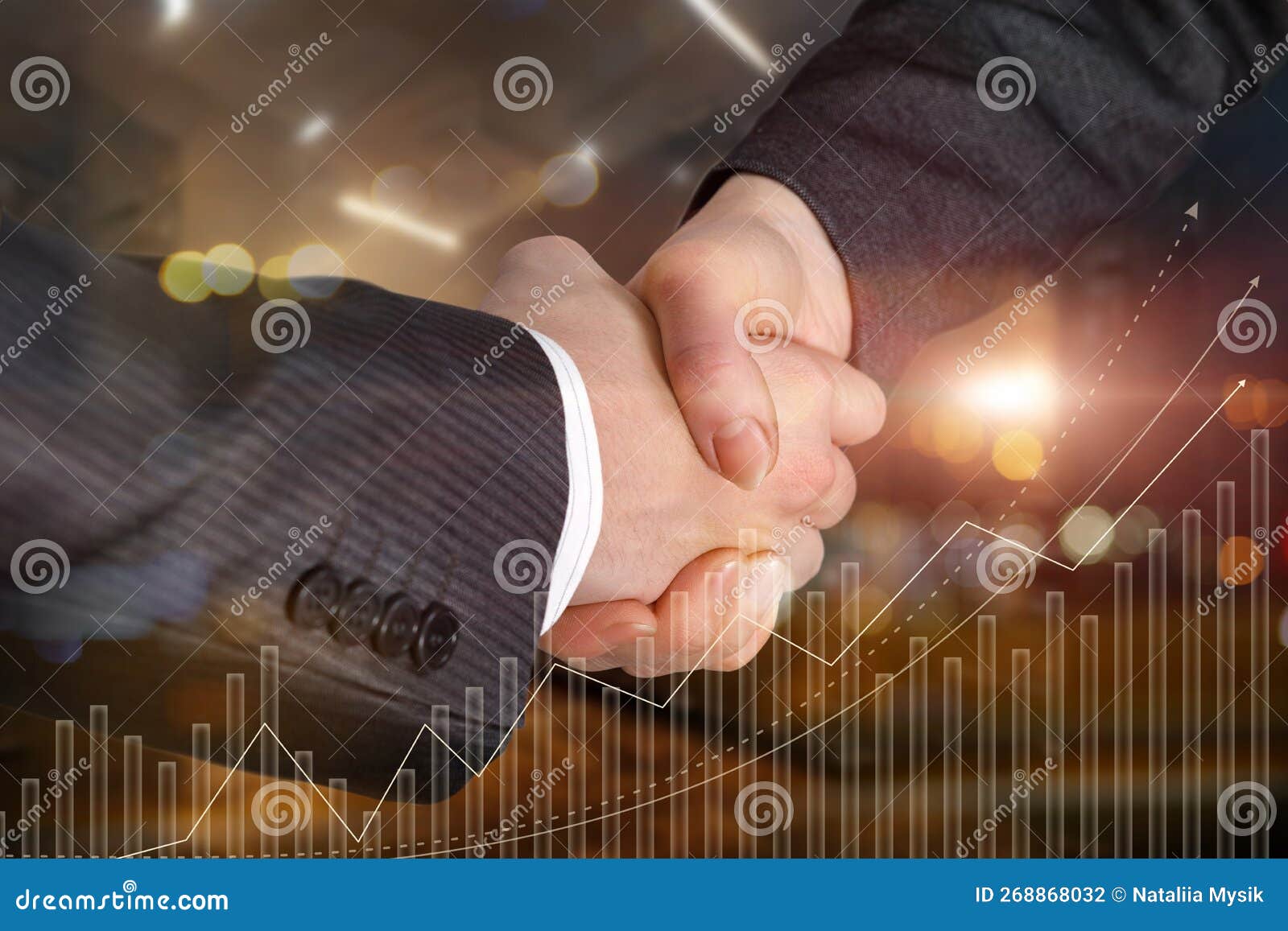 Successful Business Cooperation in the Form of a Handshake Stock Photo ...