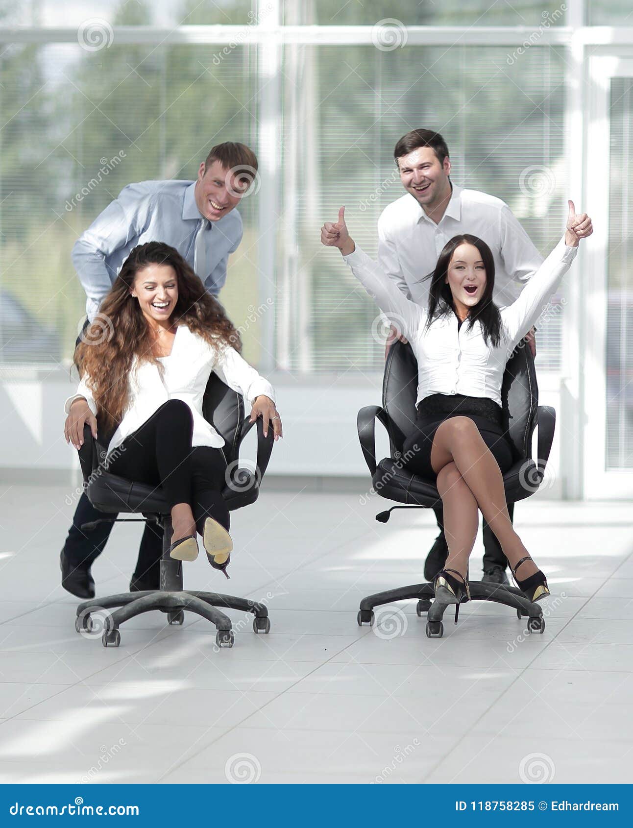 Friendly Business Team in Office Stock Image - Image of employment ...