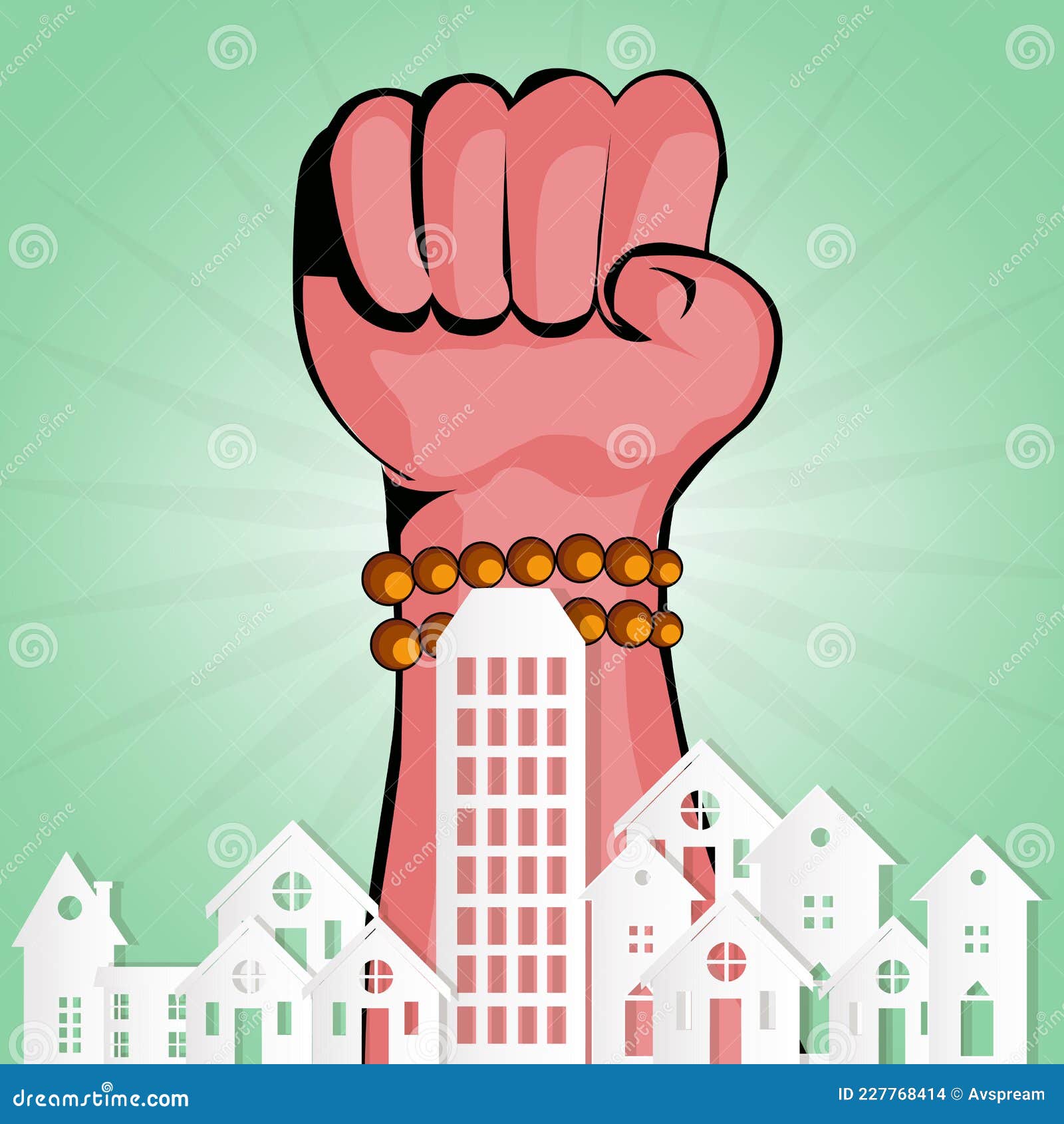 Concept on Super Hand Protection at Home Stock Vector - Illustration of ...