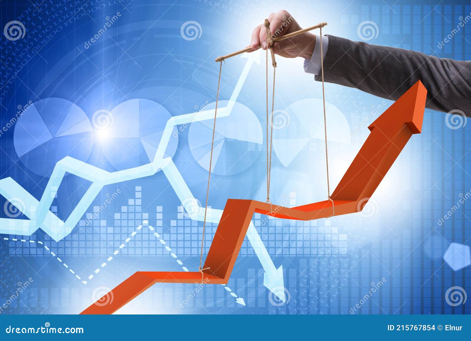 Concept of Supporting Economic Growth in Economy Stock Photo - Image of ...