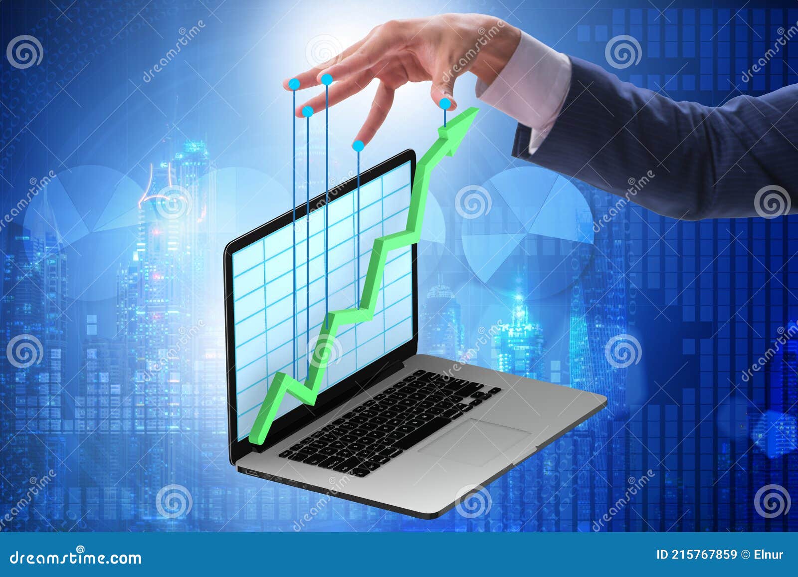 Concept of Supporting Economic Growth in Economy Stock Image - Image of ...
