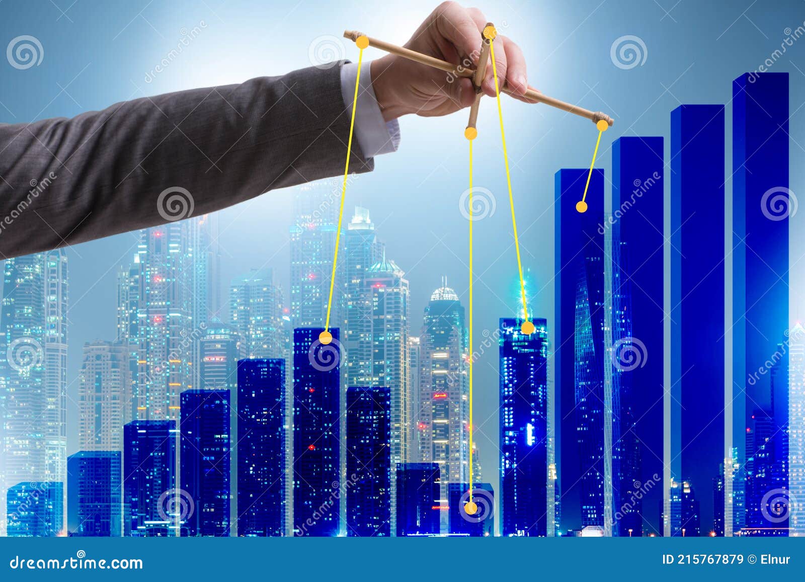 Concept of Supporting Economic Growth in Economy Stock Image - Image of ...