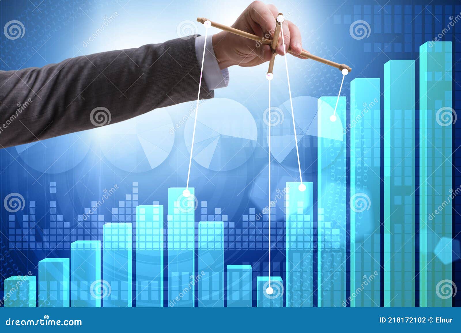 Concept of Supporting Economic Growth in Economy Stock Photo - Image of ...