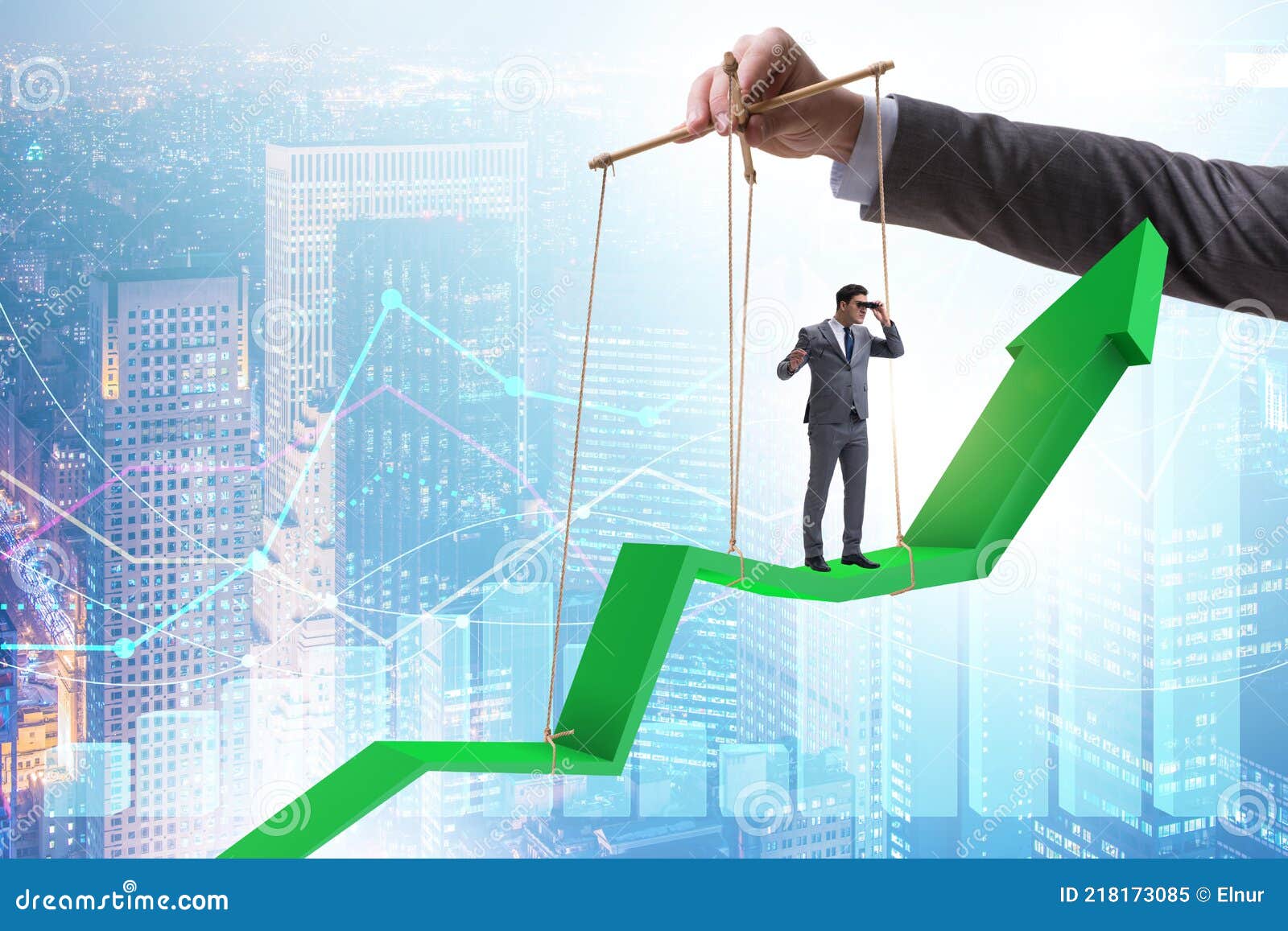 Concept of Supporting Economic Growth in Economy Stock Image - Image of ...