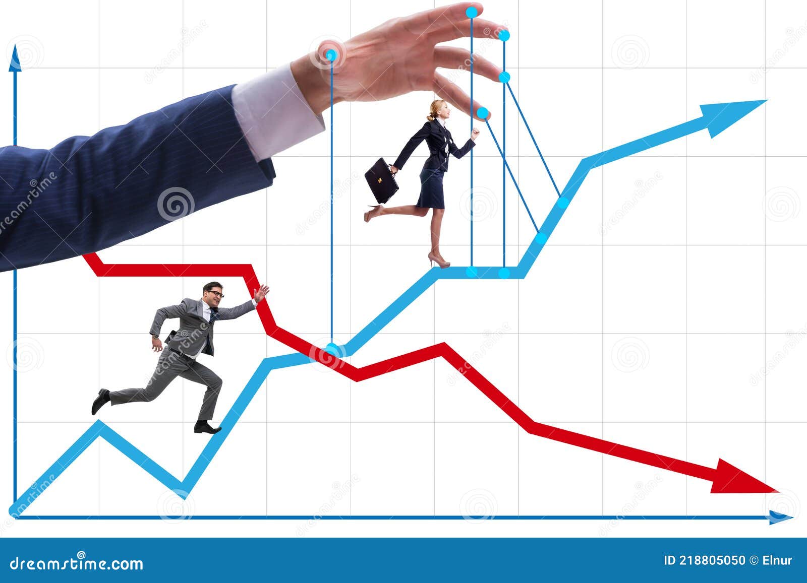 Concept of Supporting Economic Growth in Economy Stock Photo - Image of ...