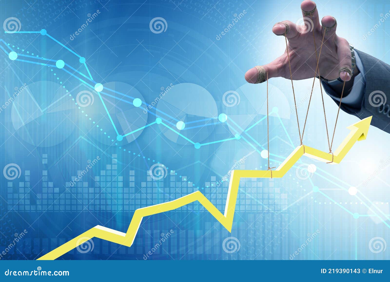 Concept of Supporting Economic Growth in Economy Stock Image - Image of ...