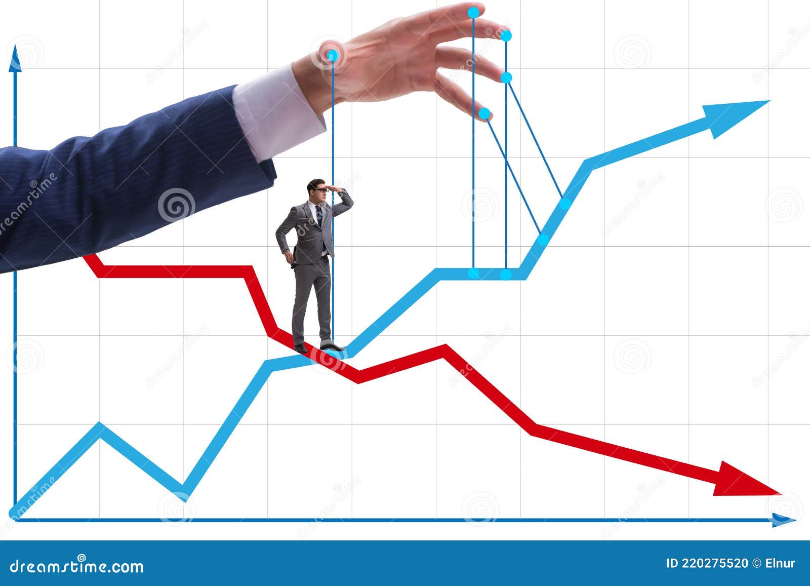 Concept of Supporting Economic Growth in Economy Stock Photo - Image of ...