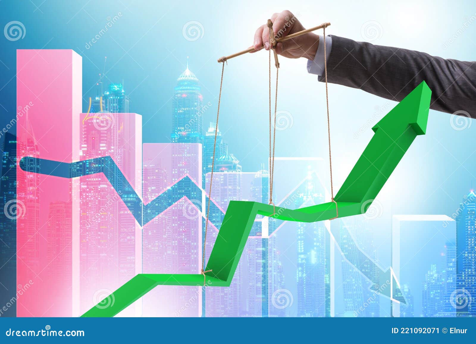 Concept of Supporting Economic Growth in Economy Stock Image - Image of ...